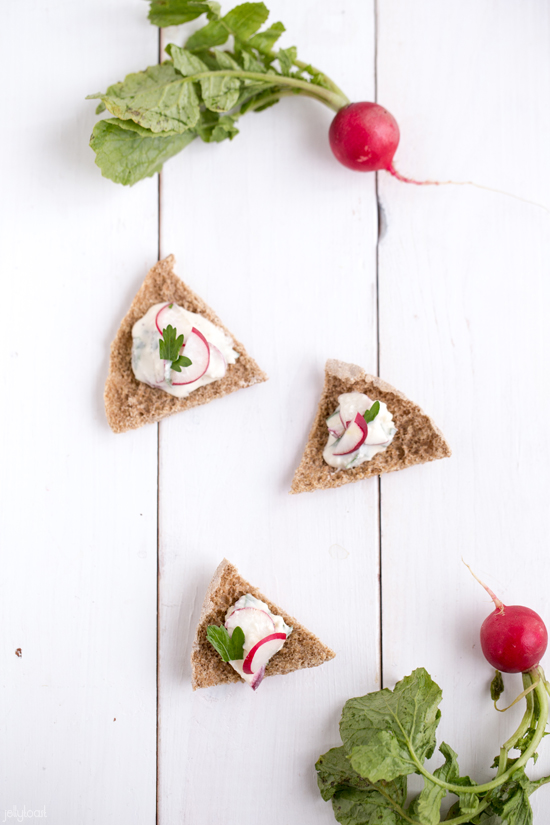 feta radish dip - Jelly Toast