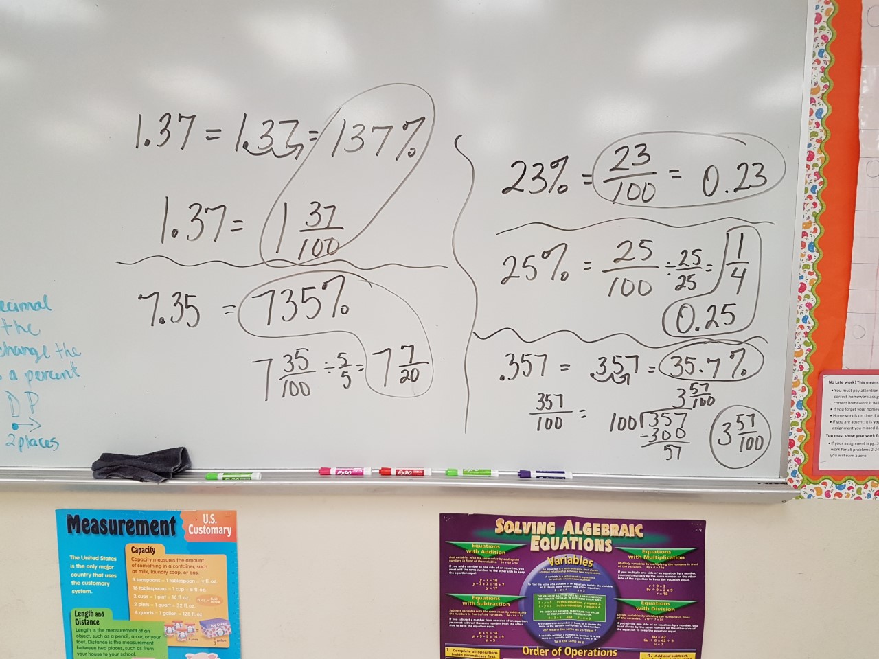 Mrs. Negron 6th Grade Math Class: Lesson 8.2 - Percent, Fractions and ...