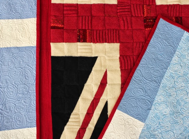 Rachael Rabbit: Union Jack Recycled Sweater Quilt