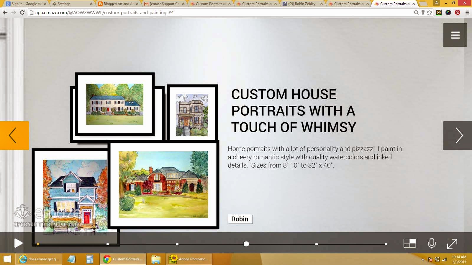 Art and Animals: EMaze Review, Stroll through my Virtual Art Gallery!