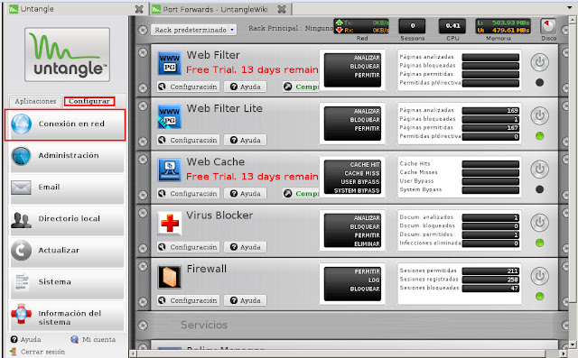 Blog de Davis: appliance Untangle (Firewall)