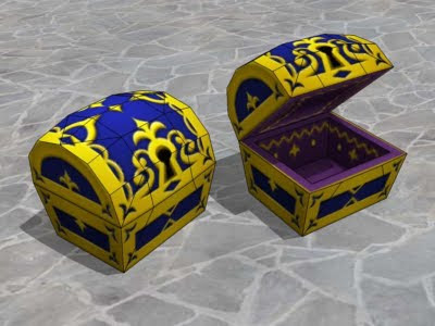 KH2 Disney Castle Treasure Chest Papercraft | Papercraft Paradise ...