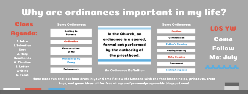 Printspiration: Come Follow Me: Why Are Ordinances Important In My Life ...