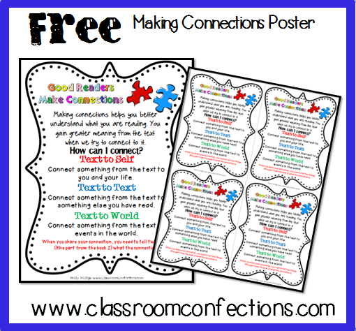 making+connections.PNG 510×474 pixels | Reading posters, Fun classroom ...