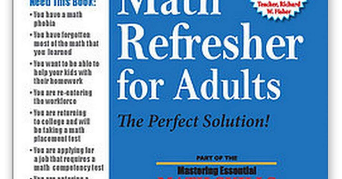 Eccentric Eclectic Woman: Math Essentials Math Refresher for Adults Review