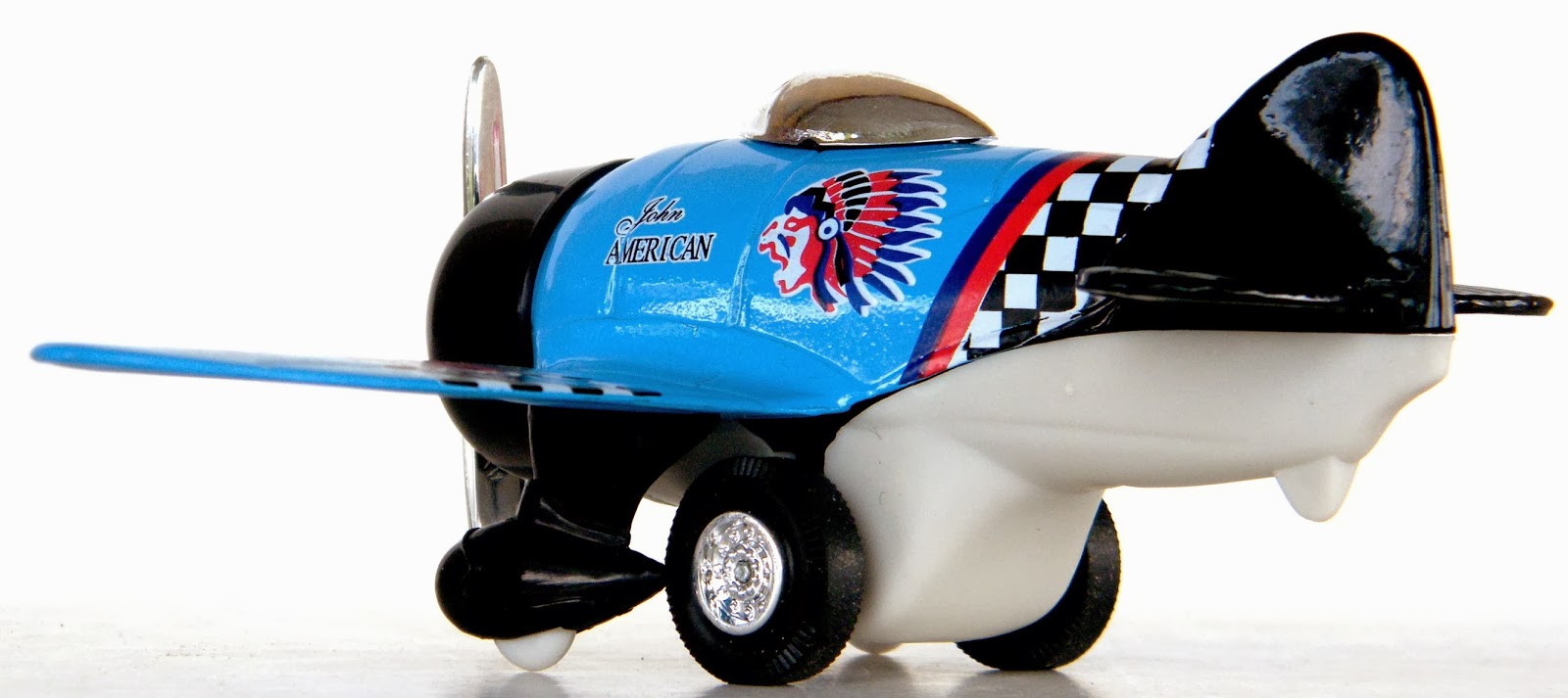 Toys and Stuff: China 'T' Monoplane - Blue-Black