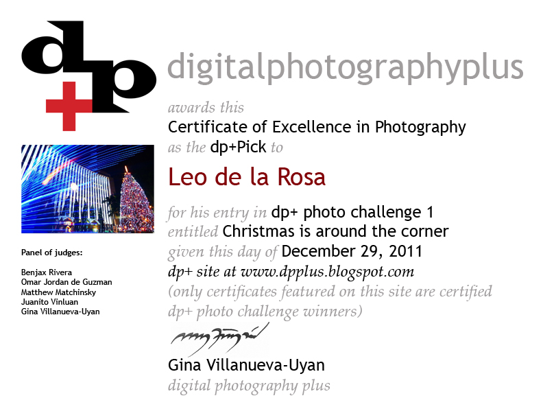 digital photography plus: photo challenge 1 certificates