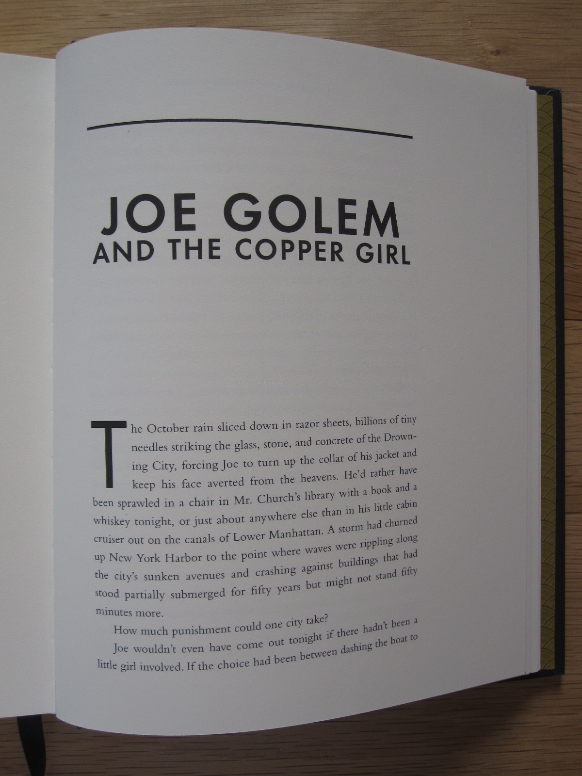 my absolute collection: Joe Golem and the Drowning City Deluxe Limited ...