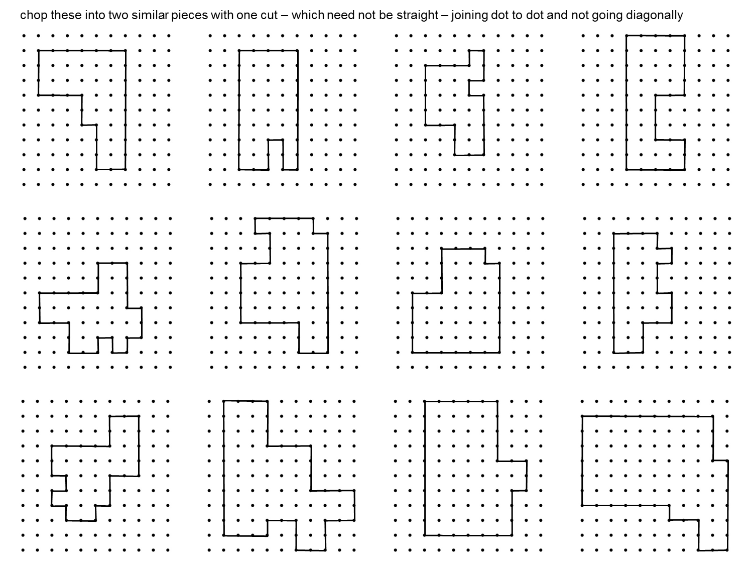 MEDIAN Don Steward mathematics teaching: two similar shapes