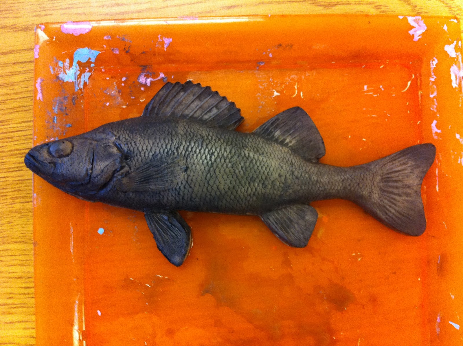 Art Project Girl: 1 Fish 100% Success! Easy Gyotaku.