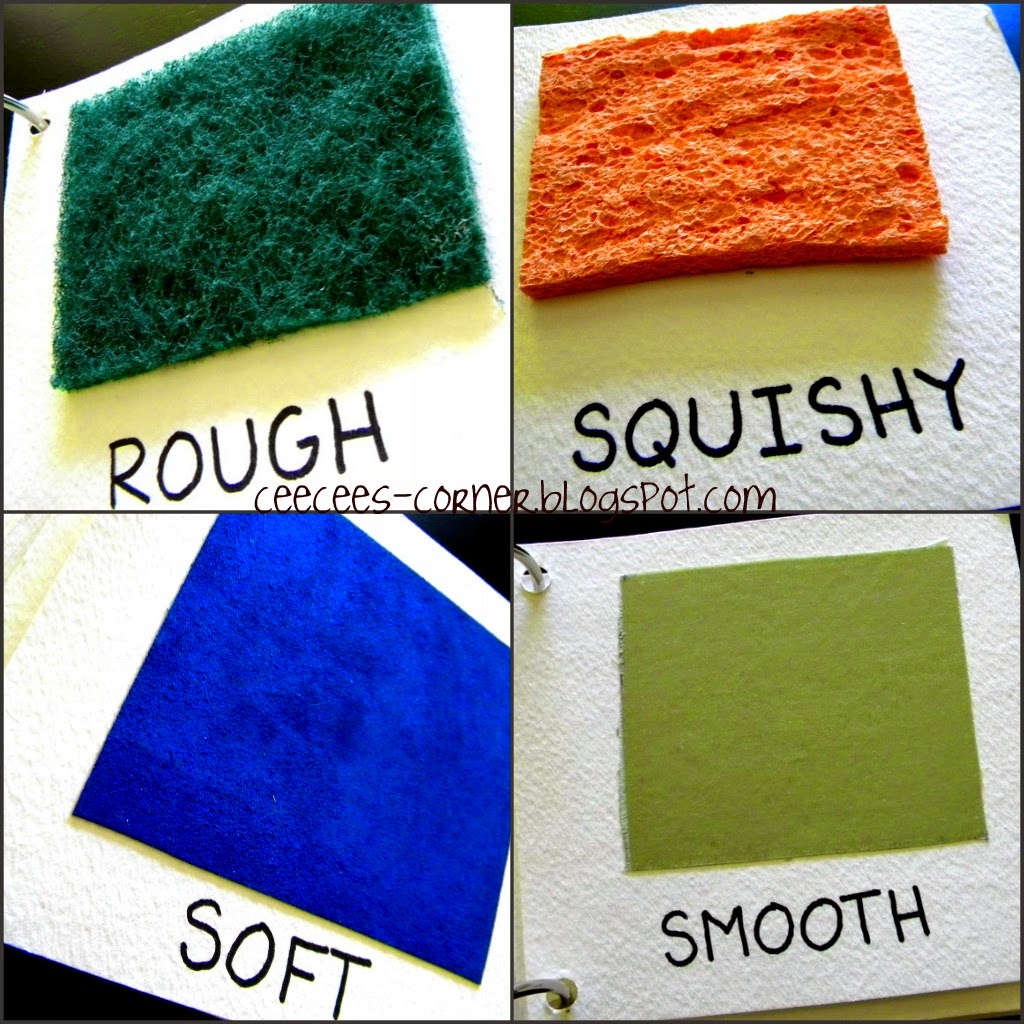 Children's book design : Different materials and textures