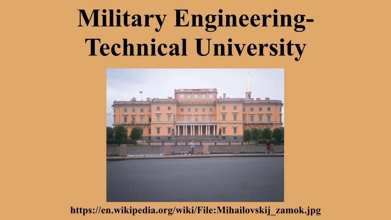 Military Engineering-Technical University