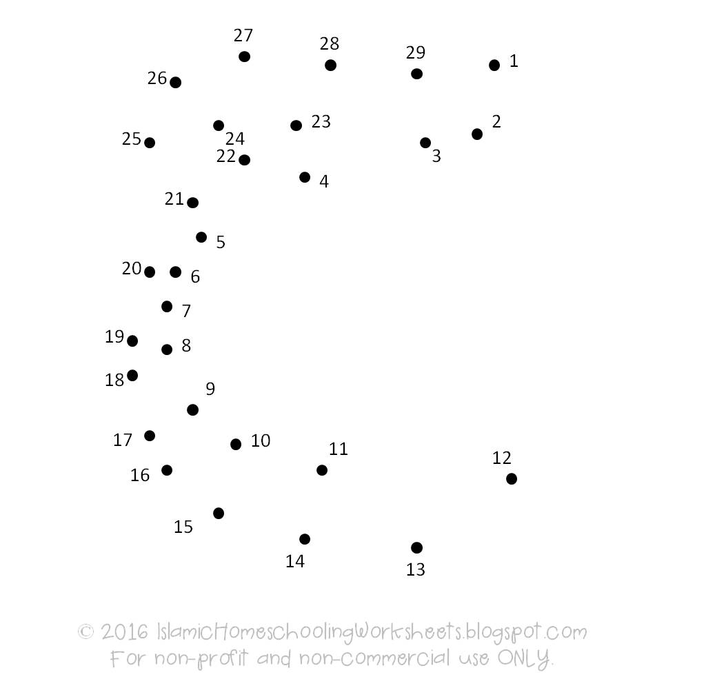 FREE Arabic Joining the Dots/ Connect the Dots/ Dot to dot percuma ...