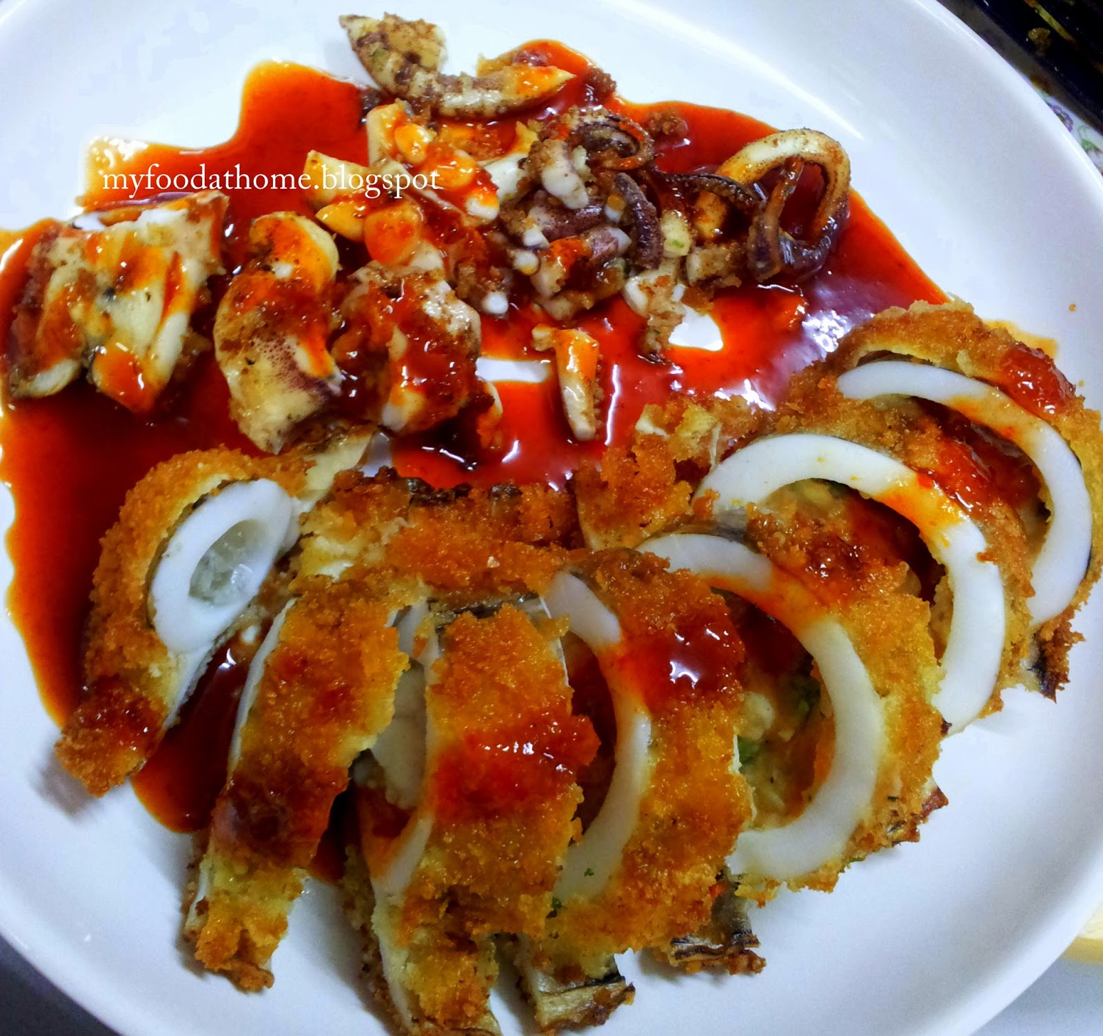 Ojingeo sundae...squid stuffed with spices