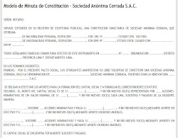 Partes de una minuta – Assistente administrativo