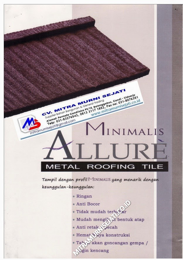 GENTENG METAL MULTI ROOF | SAKURA ROOF: GENTENG MINIMALIS ALLURE BERPASIR