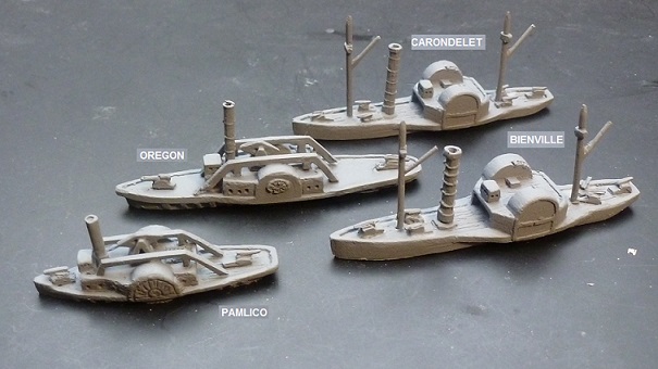 10mm Wargaming: ACW Ironclads by Pithead Miniatures