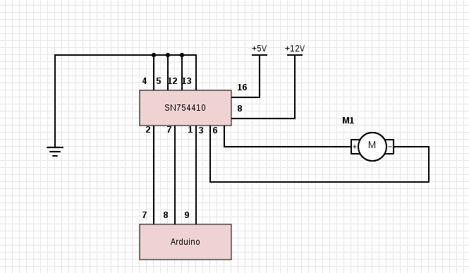 SN754410 H-Bridge Motor Controller - Academy for Arduino