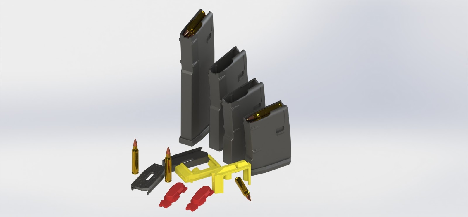 AR15 10, 15, 20, and 30 Round .223, 5.56 Magazine Stl's || Download ...