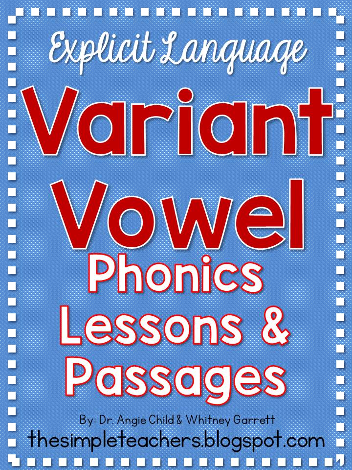 The Simple Teachers: Variant Vowel Phonics Lessons and Decodable Passages