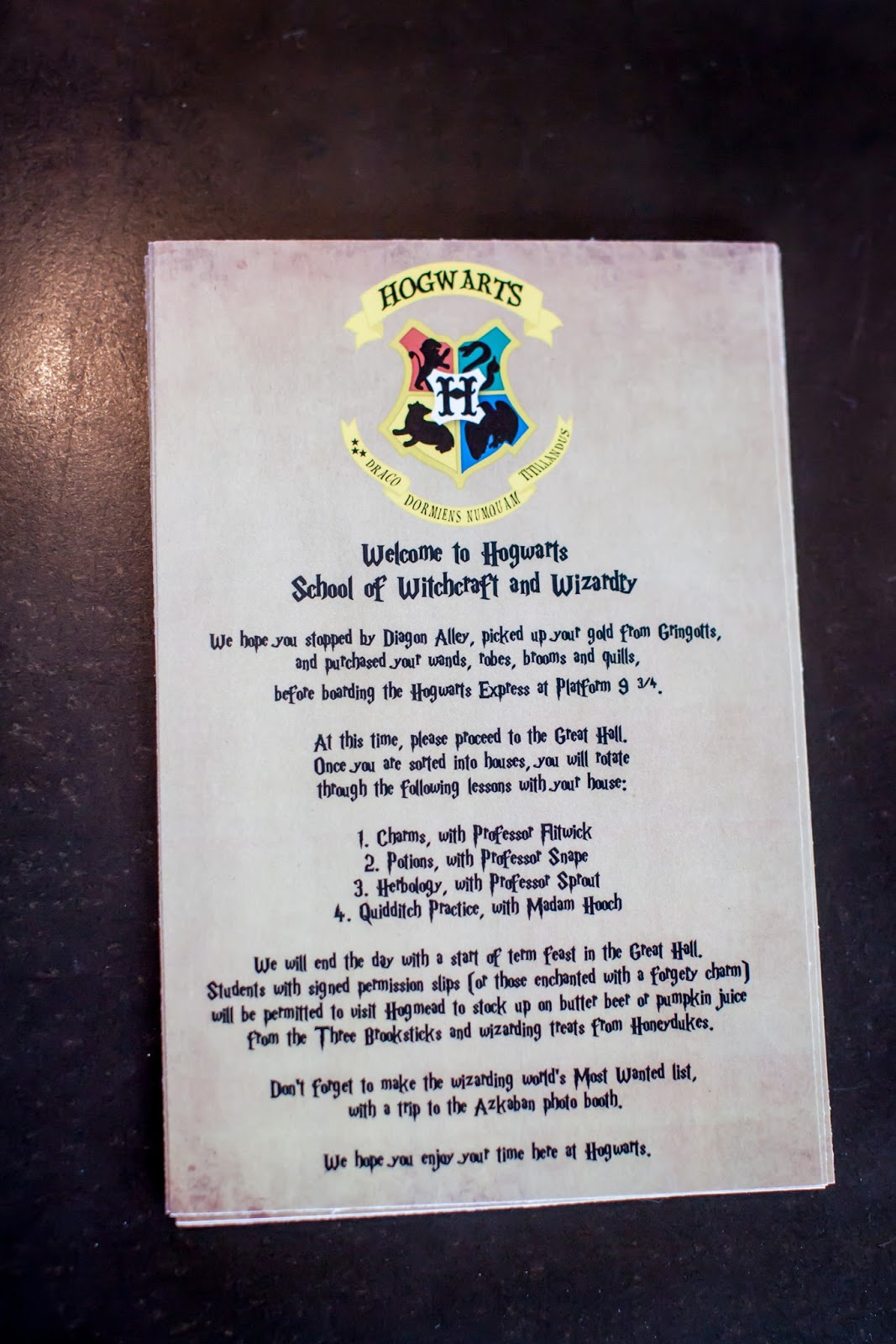 The Party Wall: Harry Potter-inspired party, Part 1: Invitations ...