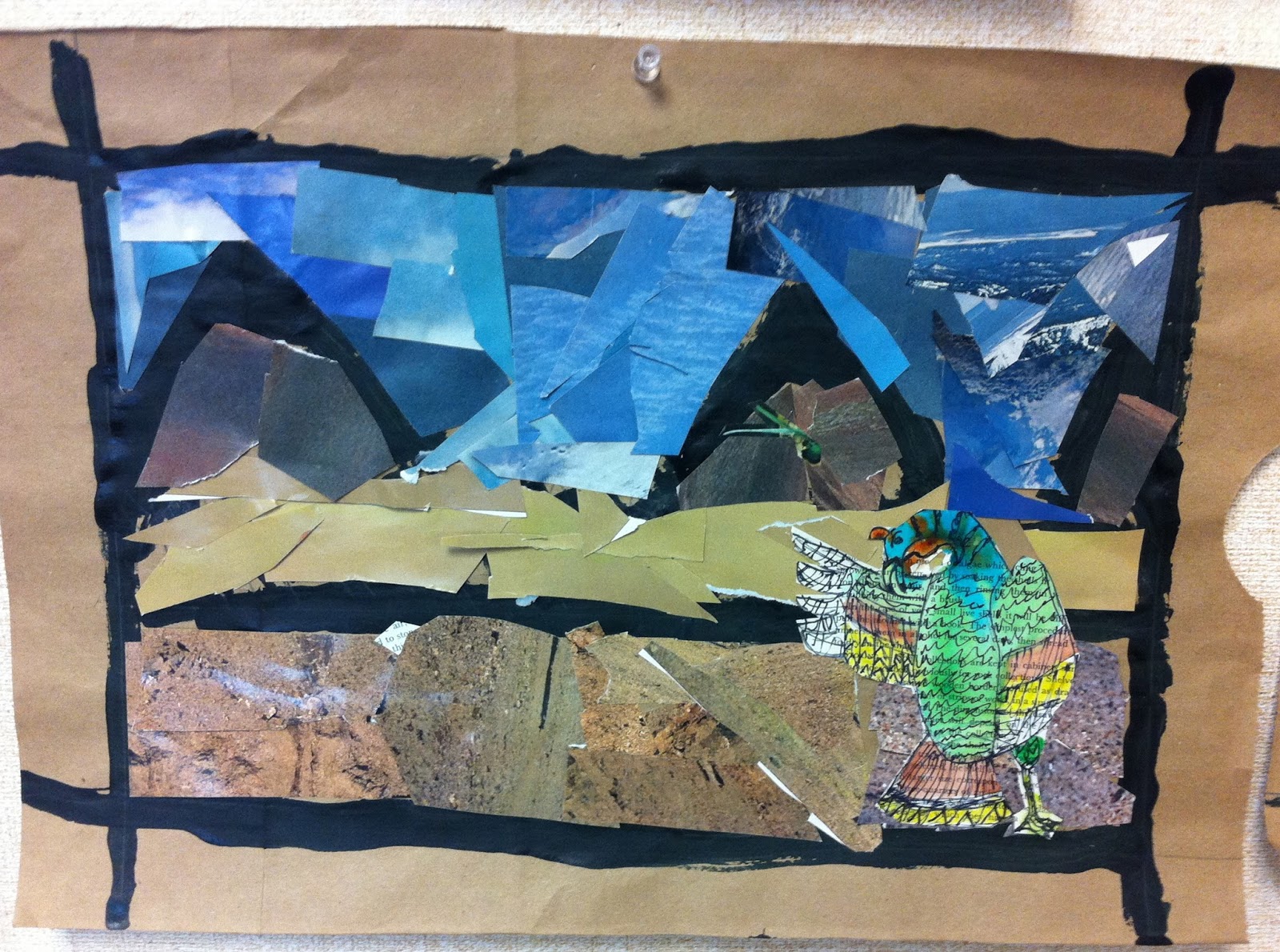 Rethink Crafts: Magazine Mosaics with 4th graders