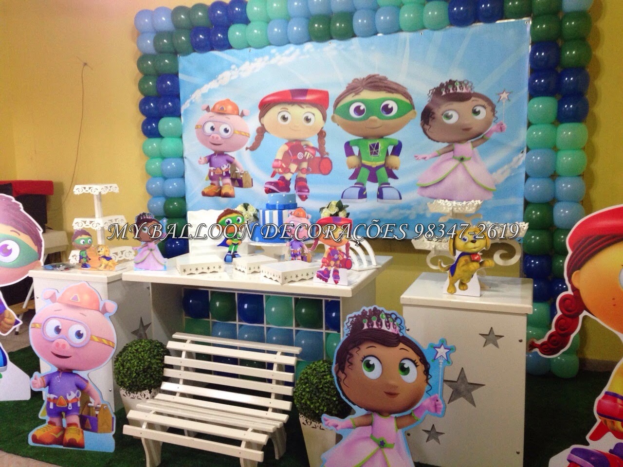 My Balloon Decorações: Super Why
