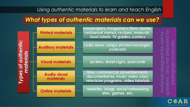 E-portfolio : Using authentic material in the EFL classroom
