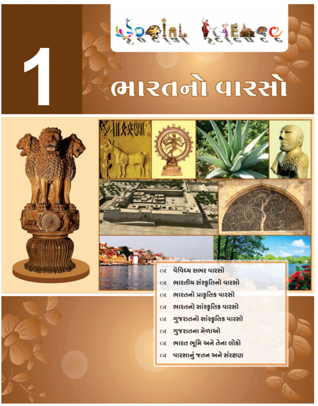 Kaushik Patel: Std 10 Social science colourful book by educare technology