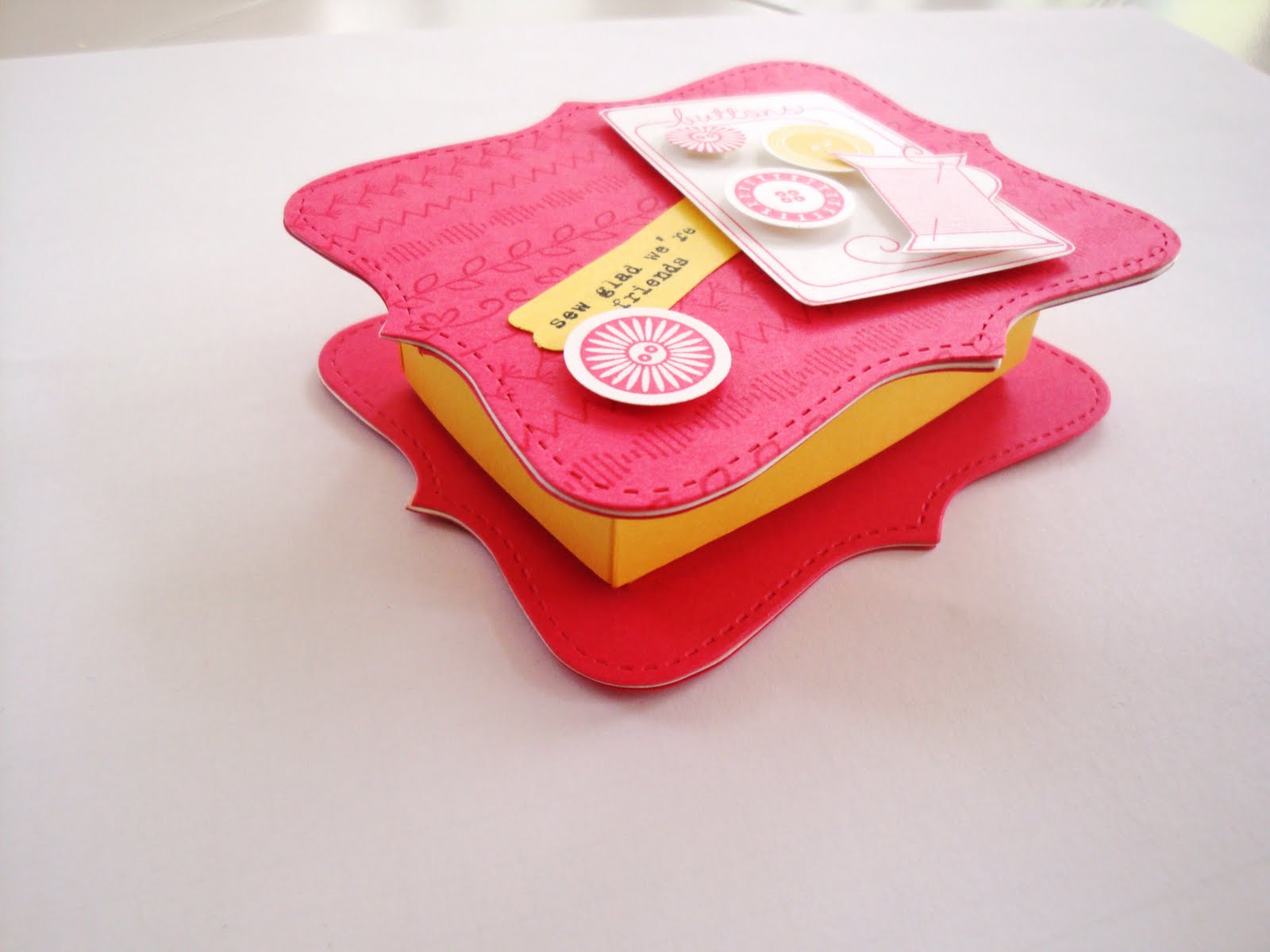 penguinstamper: Top Note Die Box with Sew Suite!