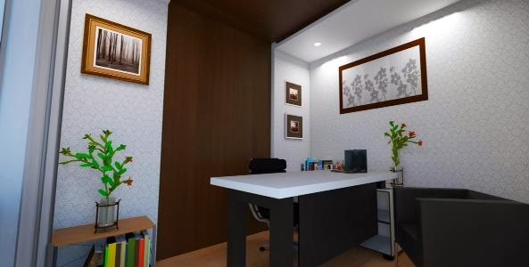 Jasa Desain Ruangan Kerja di Rumah Nyaman Efisien Konsep Minimalis ...