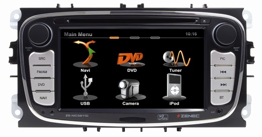 Zenec Navigatie: Zenec ZE-NC3811D - Navigatie Ford, meerdere modellen