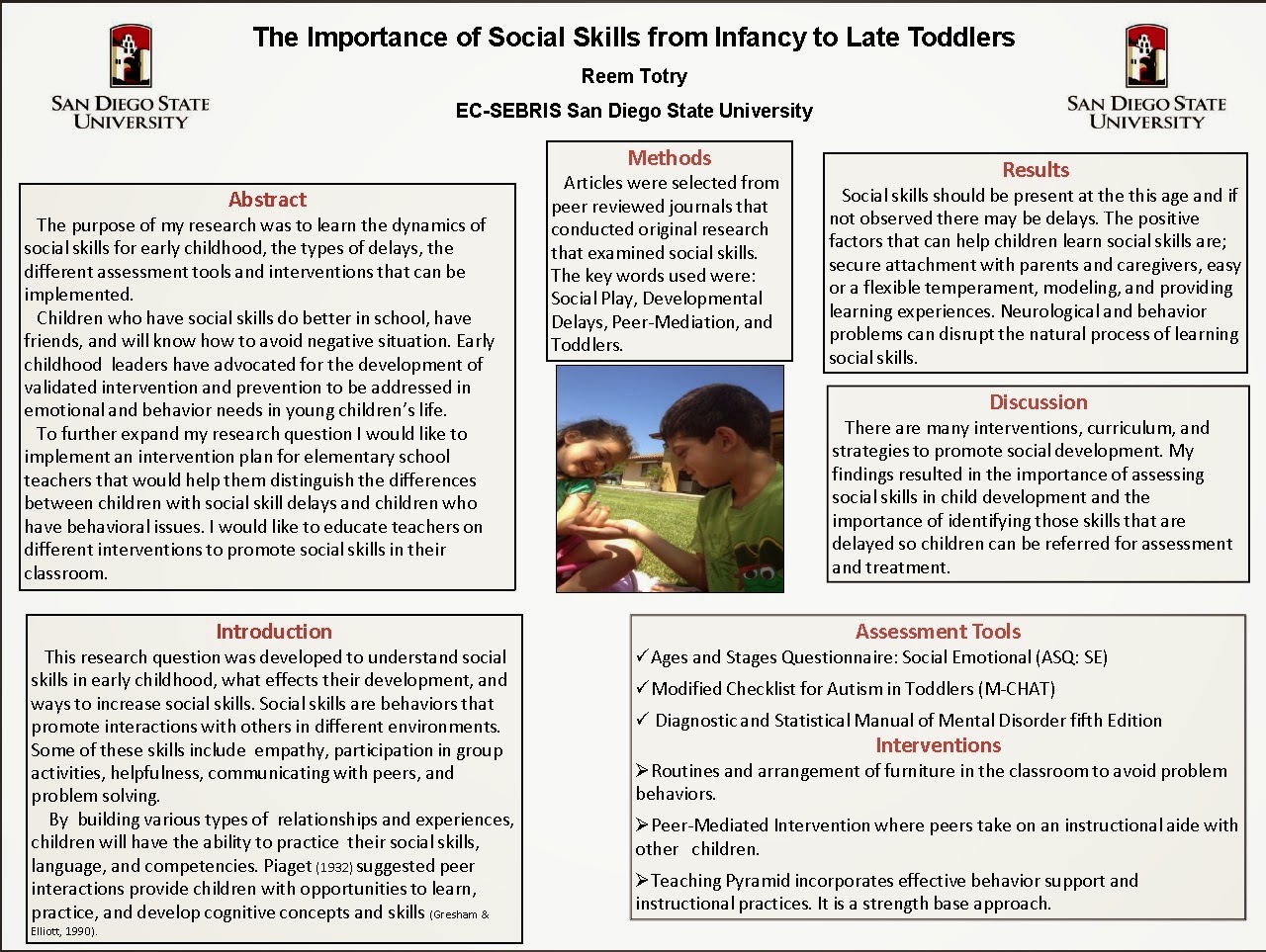 Early Childhood at SDSU: Student Posters- Social Skills Presentation ...