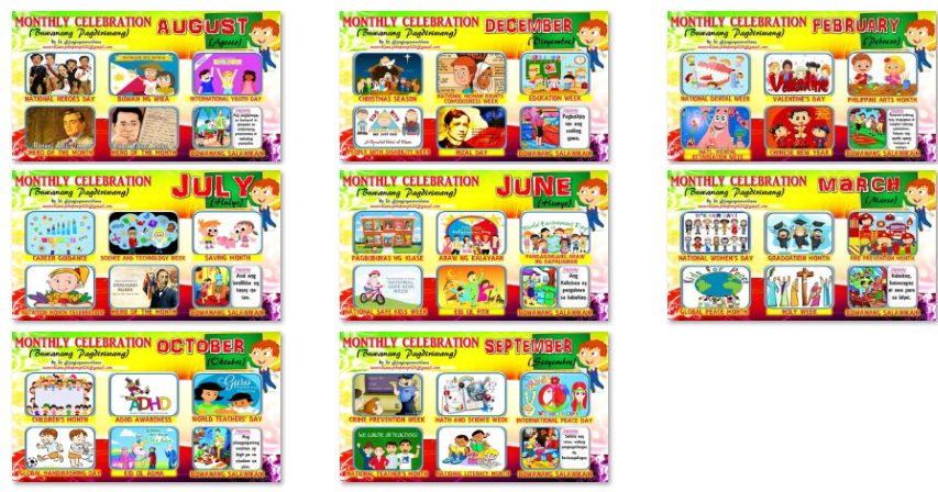 Monthly Celebration Free Download Deped Click