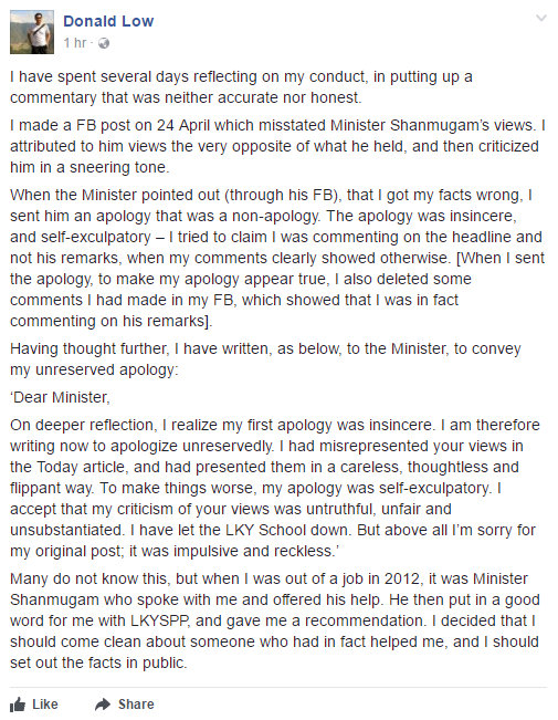 If Only Singaporeans Stopped to Think: K. Shanmugam rebukes academic ...