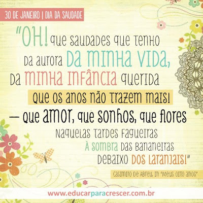 PoRtUgUêS nA TeLa: DIA DA SAUDADE: 30 de janeiro