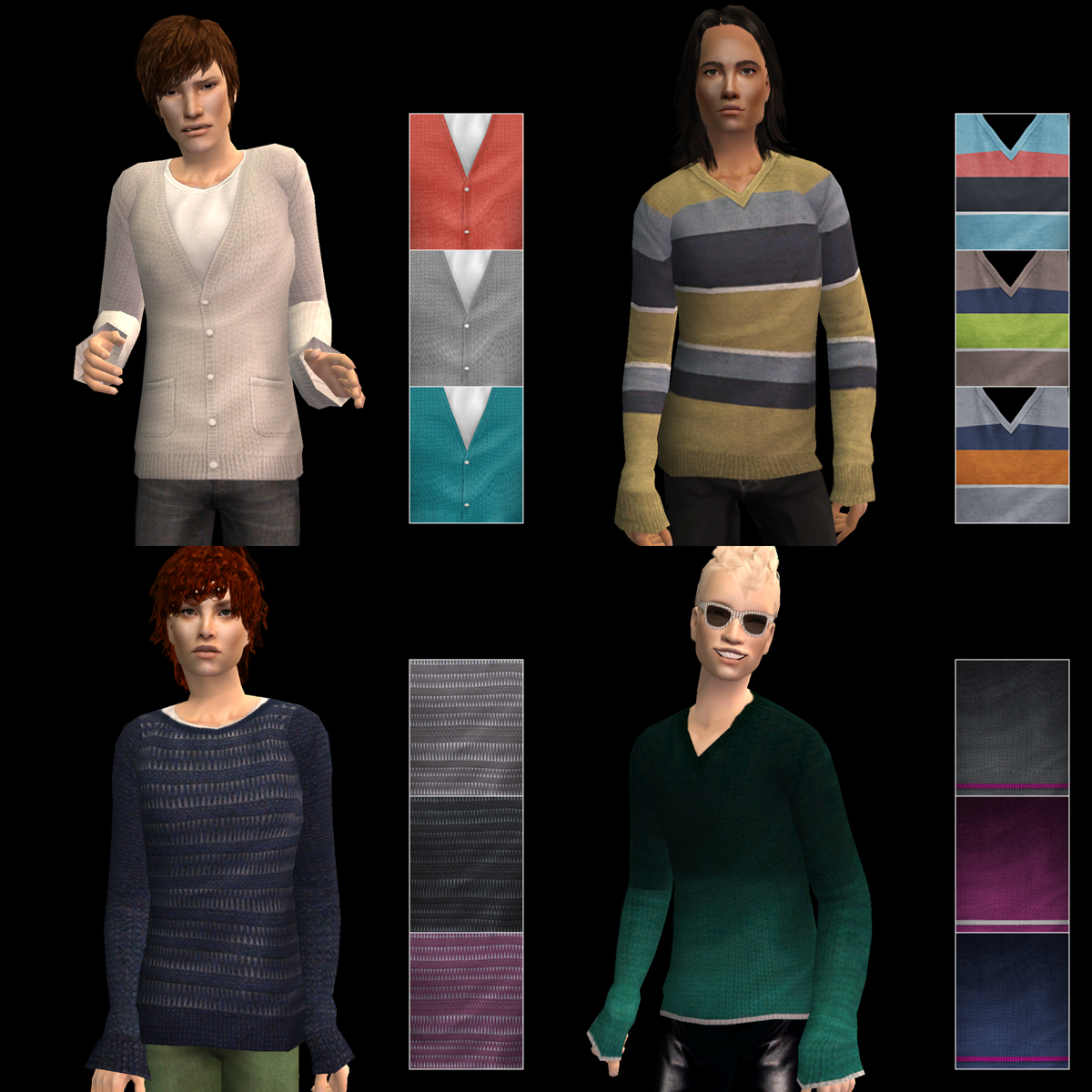 The Sims 2 Finds: misomoso sims — Male Sweaters AM