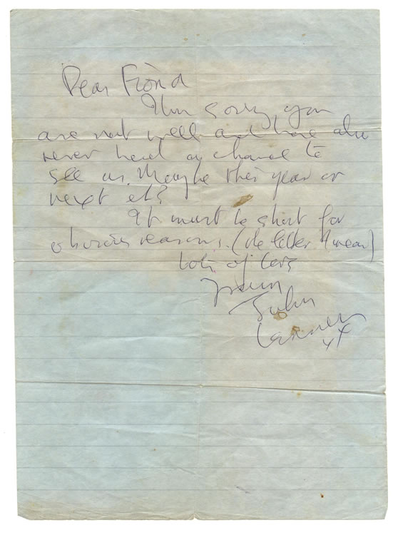 Meet the Beatles for Real: Fan letter