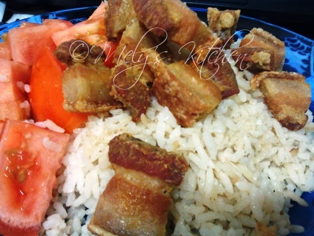 Lechon Kawali With Rice