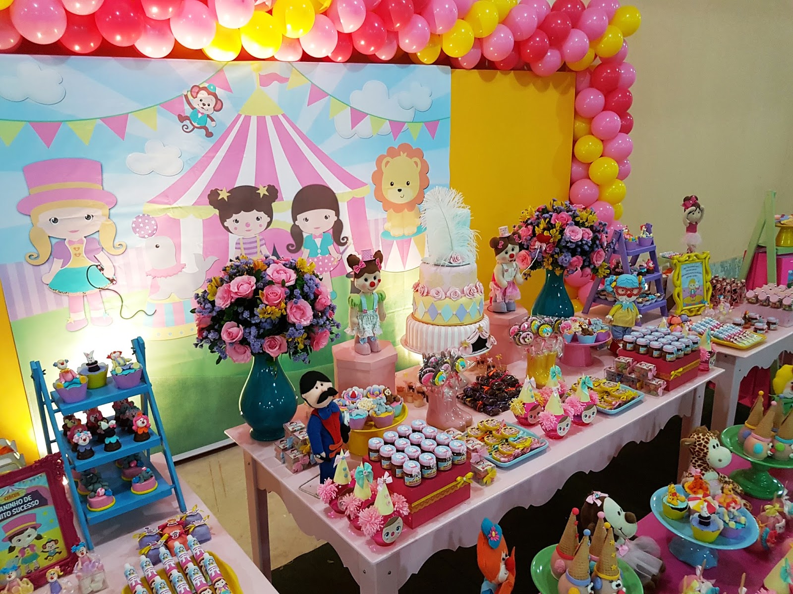 Festa Circo Rosa com decoração criativa! - Guia Tudo Festa - Blog de ...