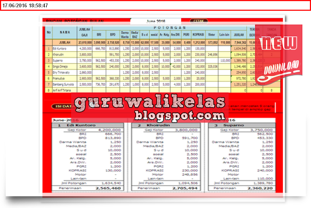 Download Aplikasi Bendahara Gaji Honorer dan PNS Format Excel Terbaru ...