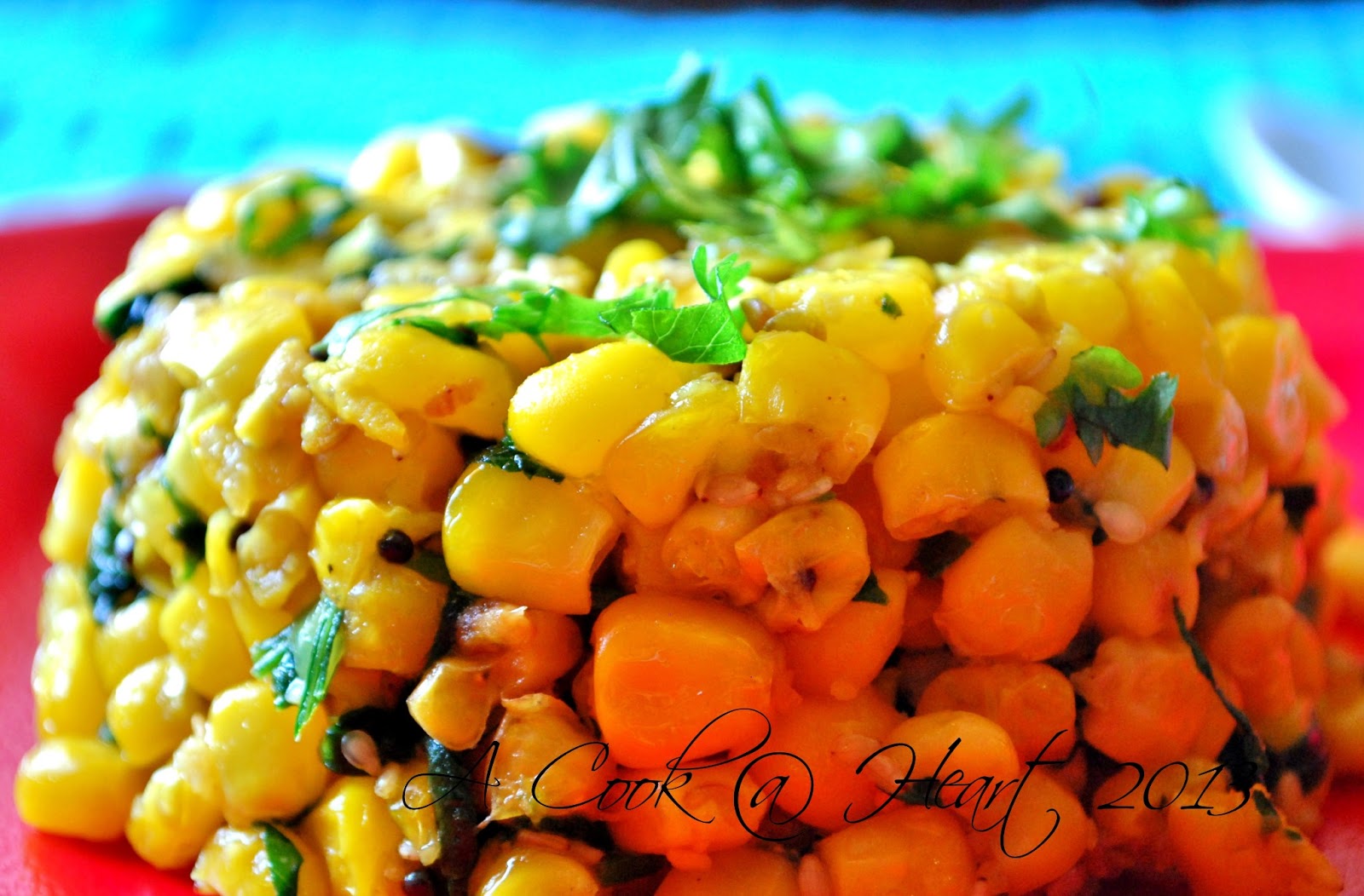 A Cook @ Heart: Corn Snack ( with peanuts and sesame)- Vaghareli makai