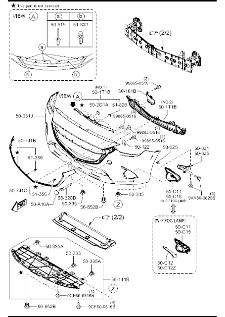 Nẹp mạ crom viền ca lăng Mazda 2 đời 2016| DA6B507J0| DA6B507K0