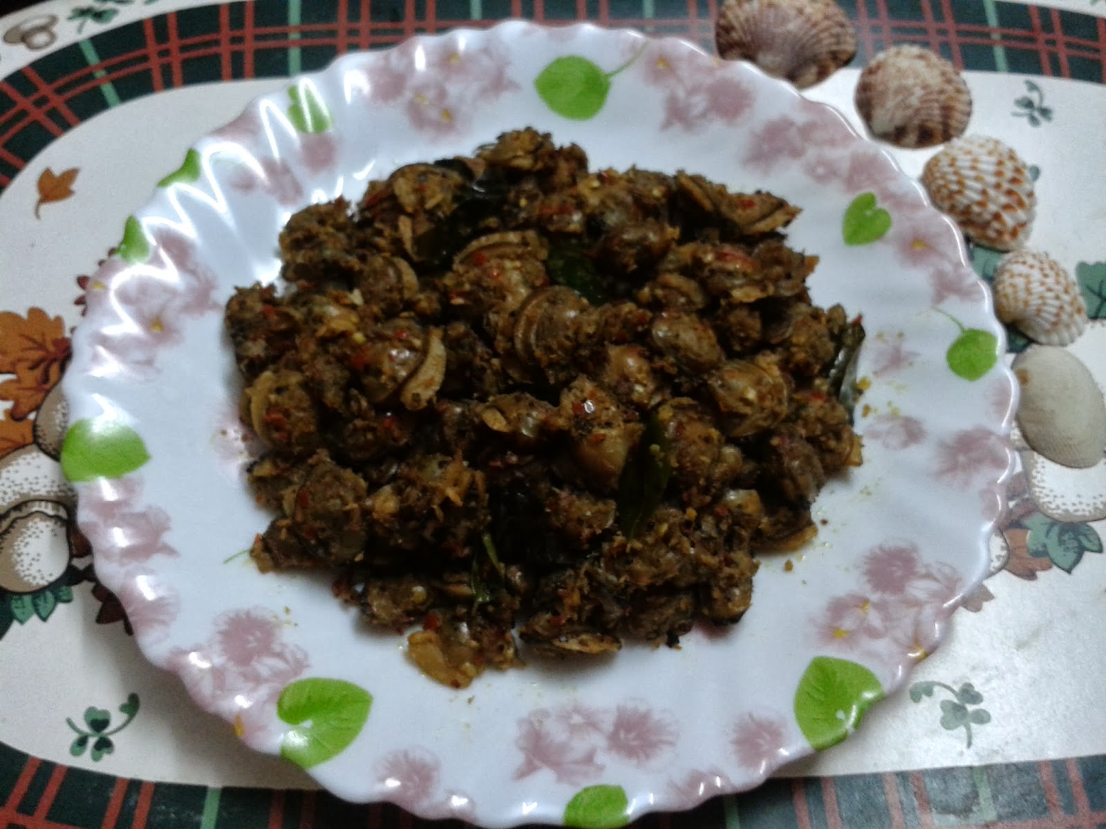 Sini's Menu.....The Kitchenmagic.....: Kakka Erachi Ularthiyathu ...