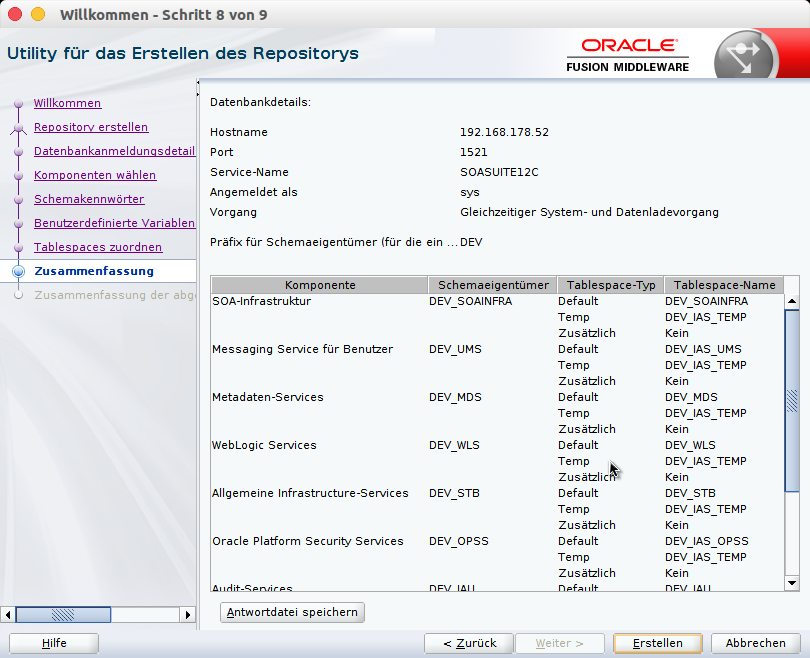 Run Like Hell Oracle Soa Suite 12c Rcu From A Remote Host Database Configuration