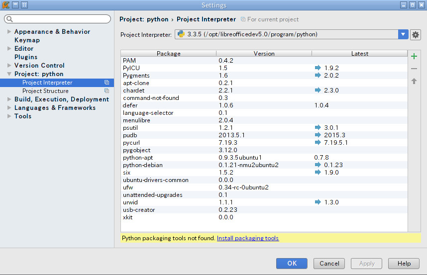 linuxBean14.04(38)LibreOfficeバンドルPythonにパッケージを追加-p--q
