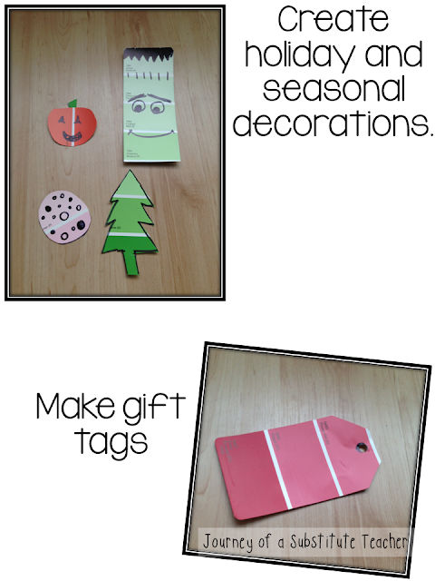 Color in the Classroom: Paint Chip Activities - Journey of a Substitute ...