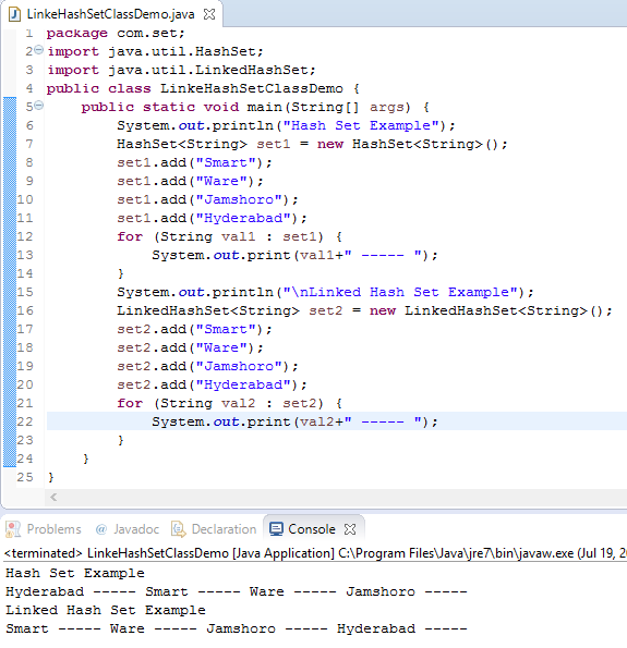 Teach Me How To program: set interface - interface in java used list object Teach Me How To program: set interface - interface in java used list object