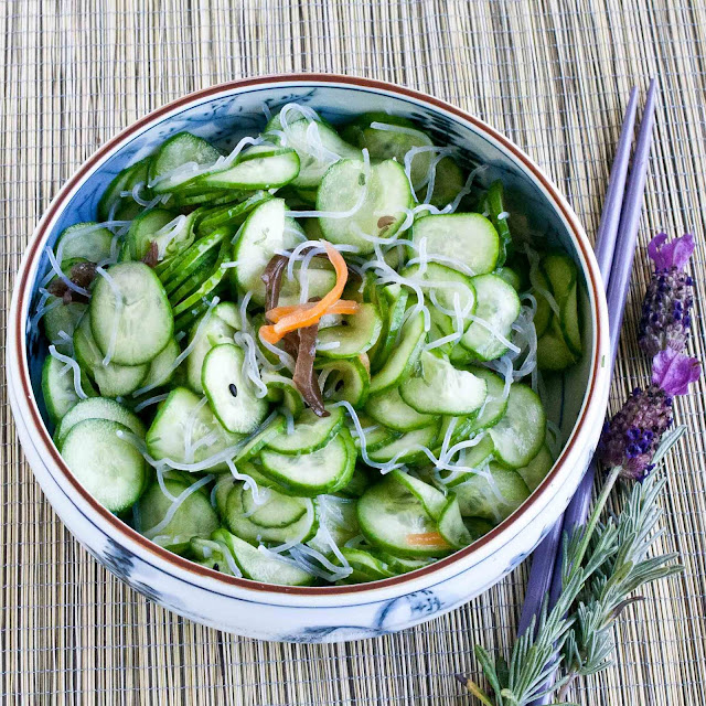 FOODjimoto: Cucumber Salad with Saifun--Bean Threads