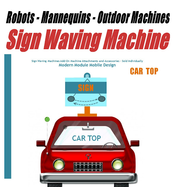 Sign Waving Sign Spinning Machine Robot Spinners Advertising Signs ...